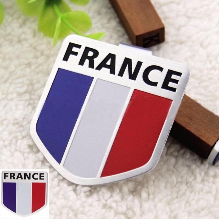 Car Motorbike Highquality Truck France French Flag Shield Emblem ...