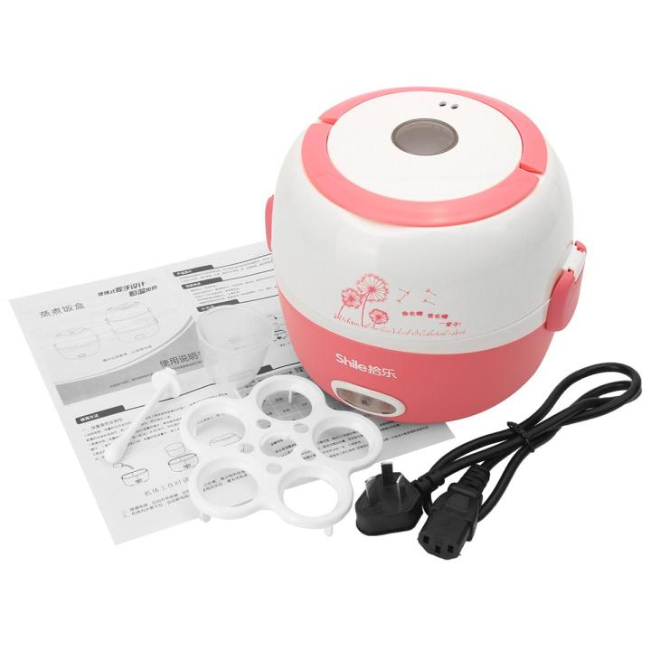 1.3L Electric Kitchen Portable Lunch Box Rice Cooker Steamer 2 Layer ...