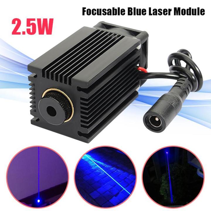 445nm 2.5W 2500mW Computers Blue Laser Module With Heatsink For DIY ...