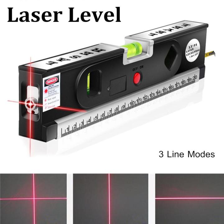 Aluminium Alloy Measuring Tape Spirit Level Laser Horizontal Vertical ...