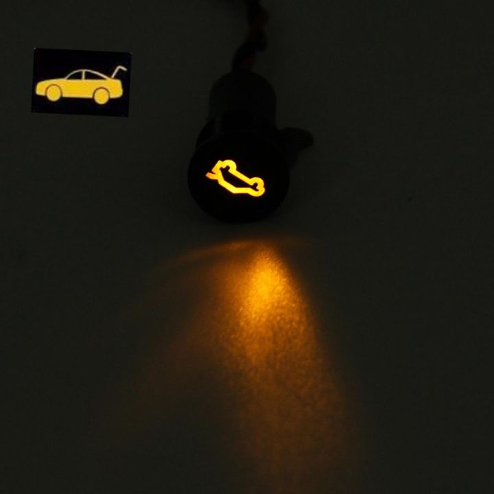 12-36V 8mm Permium Dash Panel Pilot Light LED Panel Warning Indicator ...