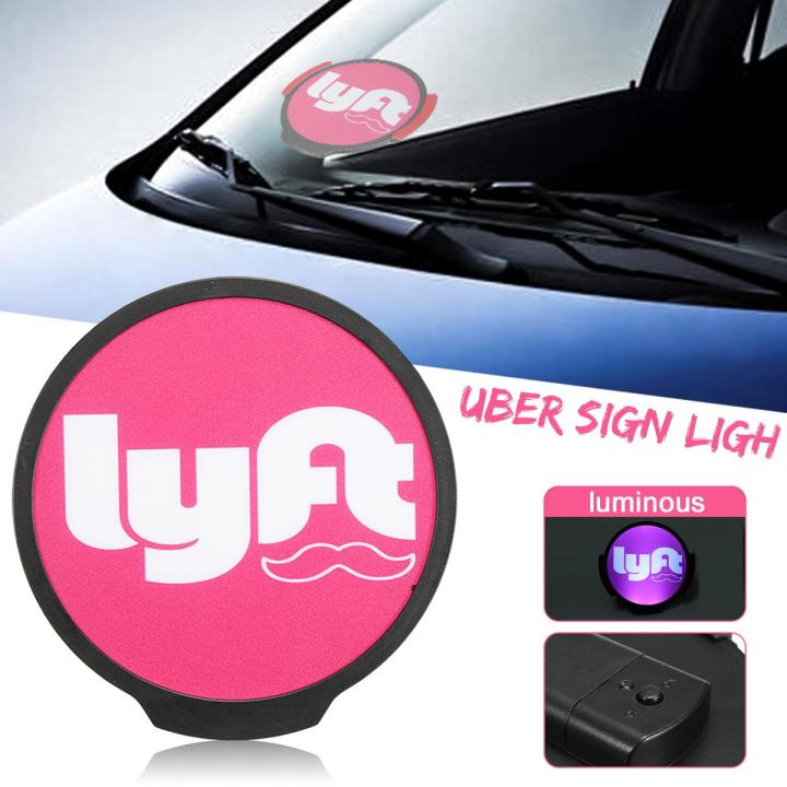 For LYFT LED Light Flashing Taxi Car Indicator Lamp Glowing Logo Sign ...