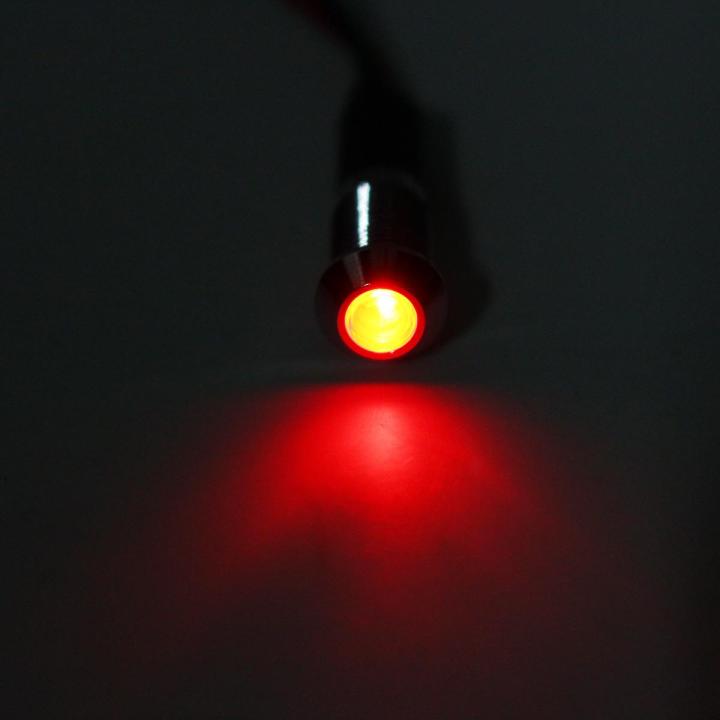Pre-wired Motors 12V 8mm LED Indicator Light Panel Dashboard Warning ...