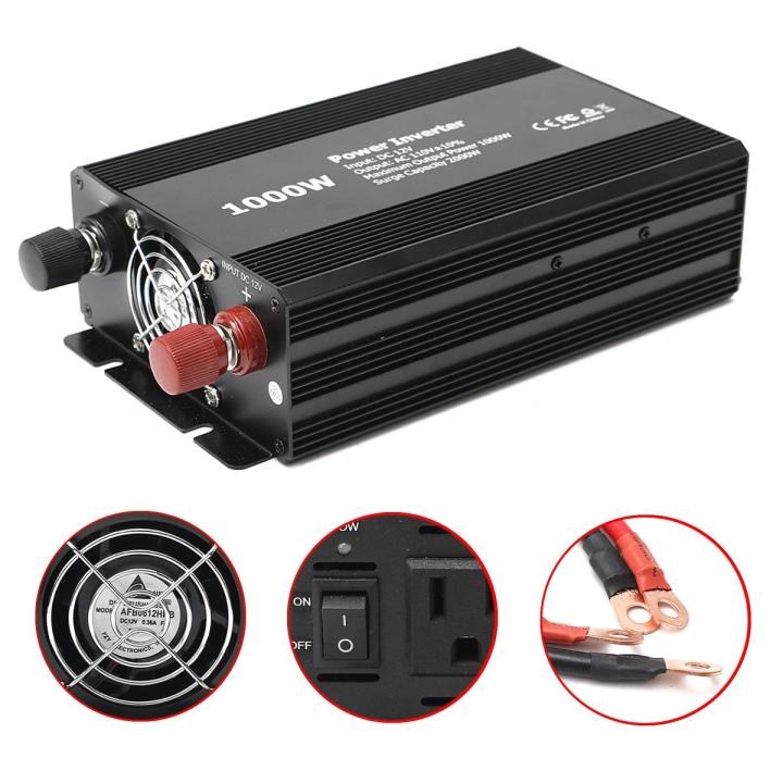 1000W HOT SELL 12V To AC 110V Auto Car Inverter Converter Power Supply ...
