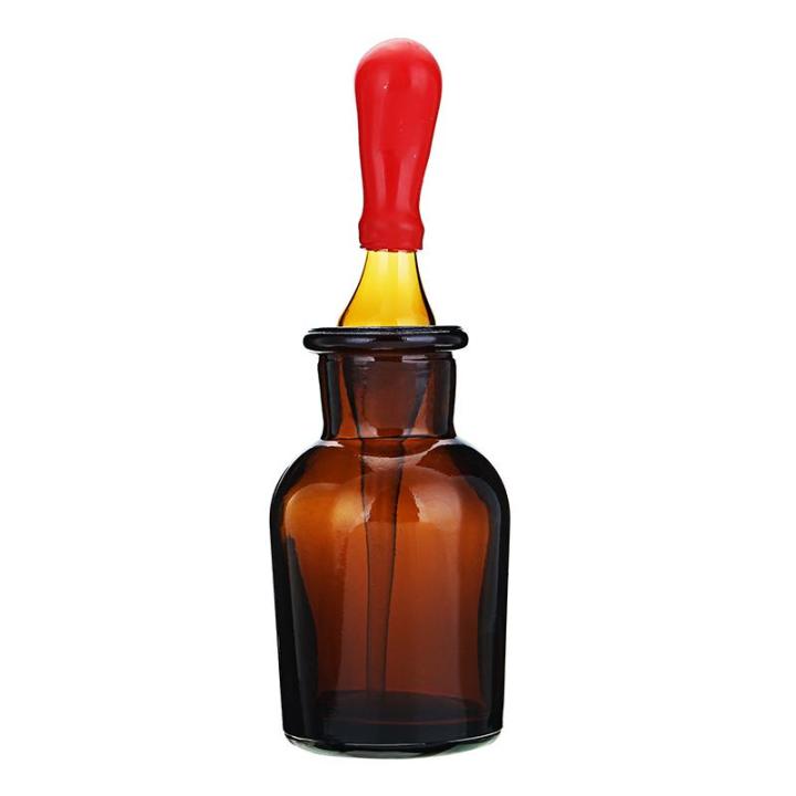 Amber Glass Dropper Dropping Reagent Tools DIY Storage Bottle Lab ...