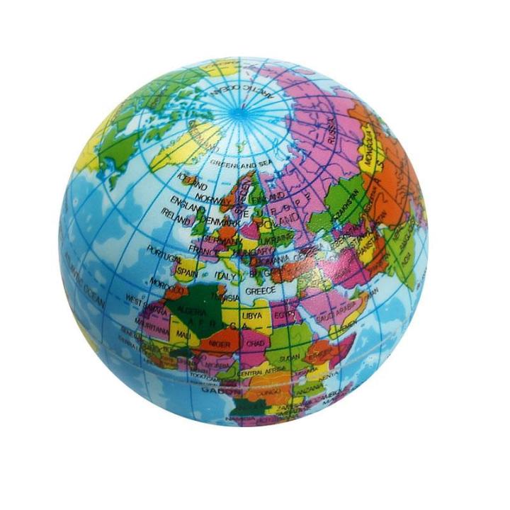 1Pc Mini 7.5cm Best Foam World Globe Teach Education Geography Toy Map ...