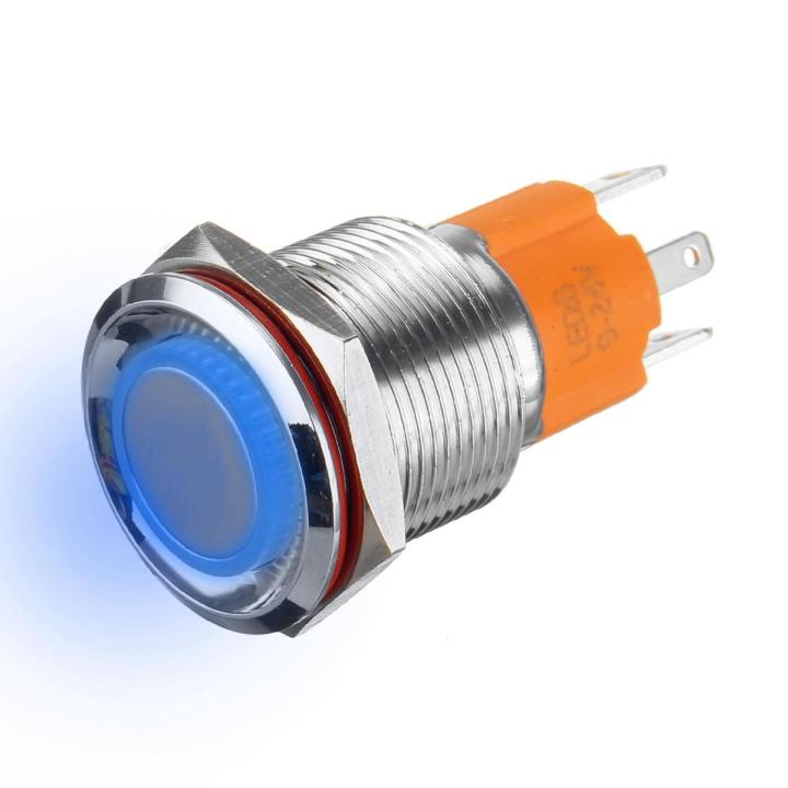 12V/24V 15A 3000W Metal Latching Angel Halo LED Illuminated Power ...