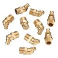 10 Pieces Metric Grease Fitting M6 Zerk Tools DIY Nipple 45 Degree ...
