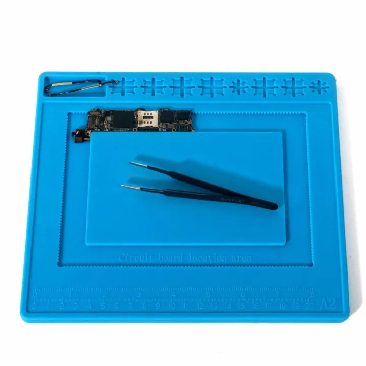 240x220mm BGA PCB Repair Work Platform Silicone Tools DIY Mat Heat ...