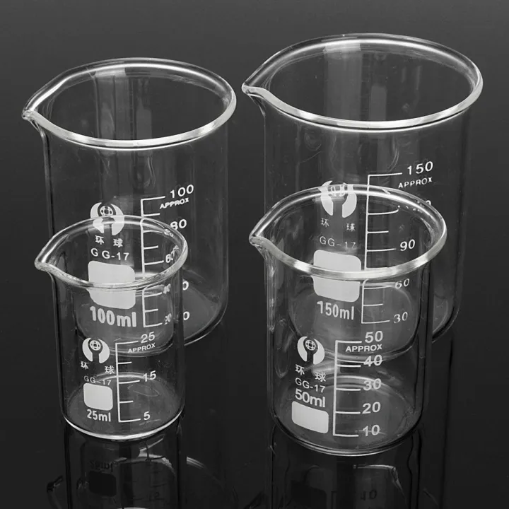 181380318940 Glass HOT SELL Beaker Set 5 10 25 50 100 150 250 400 ml ...