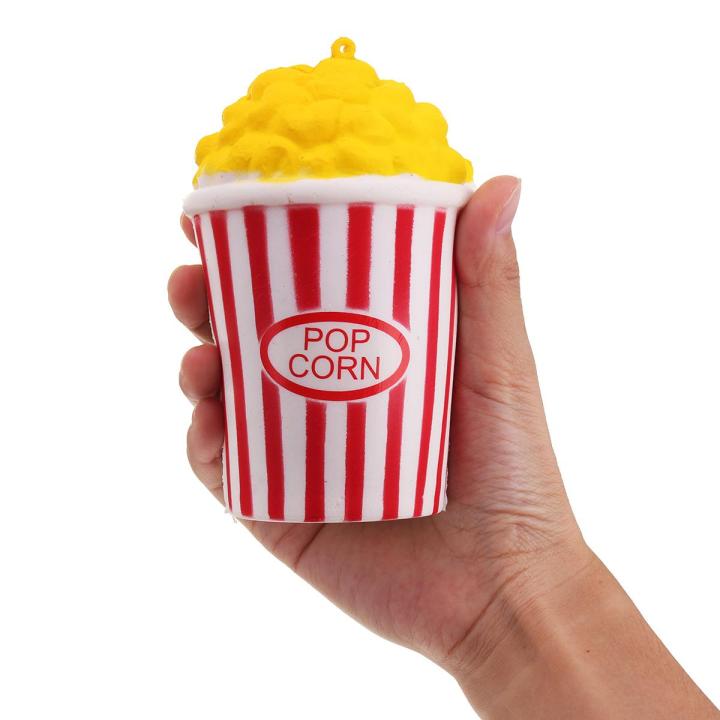 12CM Lifelike New Jumbo Squishy Popcorn Scented Super Slow Rising Food ...