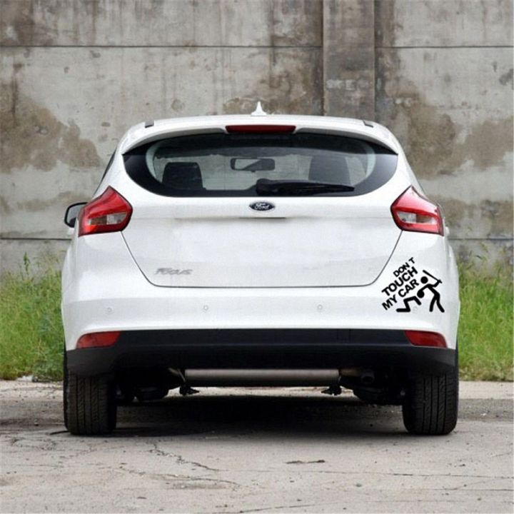 Car Funny Sticker “DON'T TOUCH MY CAR” Reflective At Night Show your ...