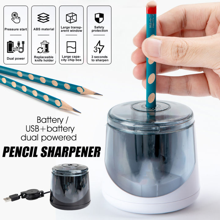 Electric Pencil Sharpener Automatic Touch Switch School Office ...