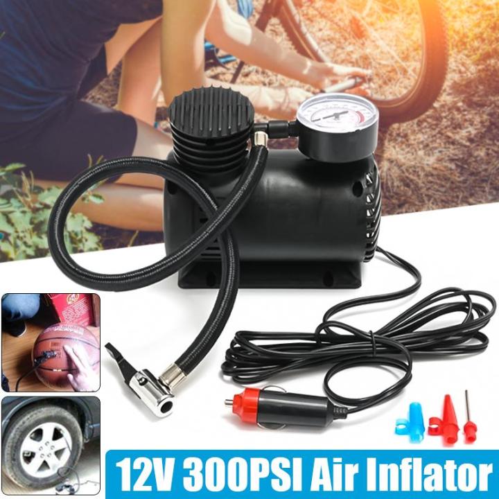 300 PSI New 12 V Portable Mini Air Compressor Auto Car Bike Electric ...