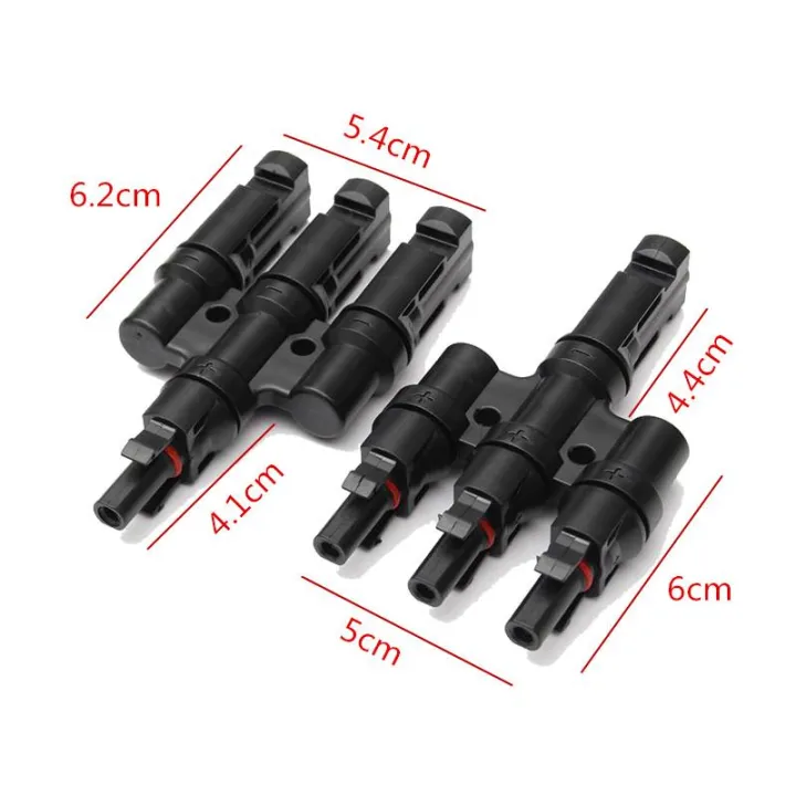 1Pairs MC4 Highquality 3T Connector Male and Female MC4 3 Branch Solar ...
