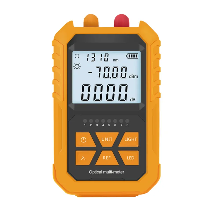 Handheld Optical Power Meter with 5km Red Light -70~+3dBm Mini Optical ...