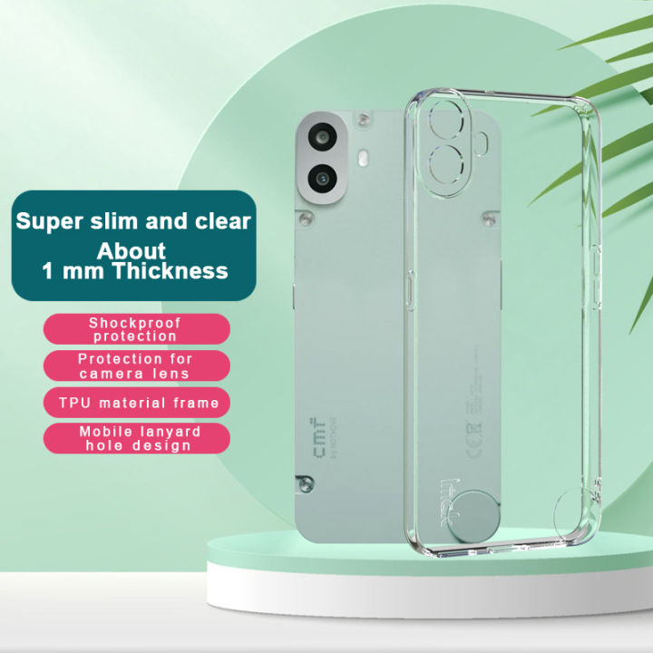 For Nothing CMF Phone 1 5G Case Slim Transparent Clear TPU Back Cover ...