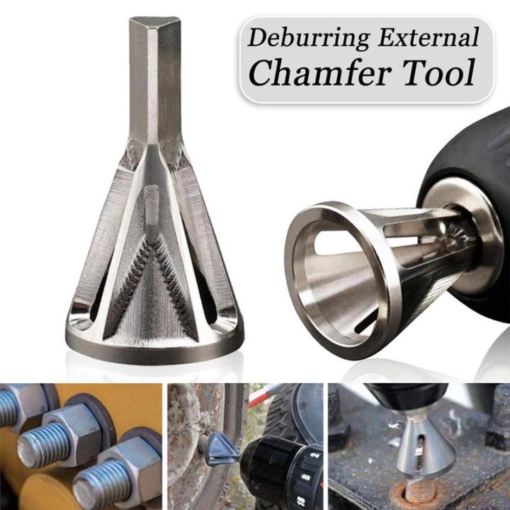 Silver 14mm Deburring External Chamfer Tool Stainless Steel Remove Burr ...
