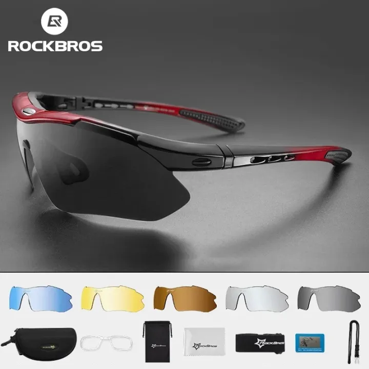 ROCKBROS Polarized Sports Men Sunglasses Road Cycling Glasses Mountain ...