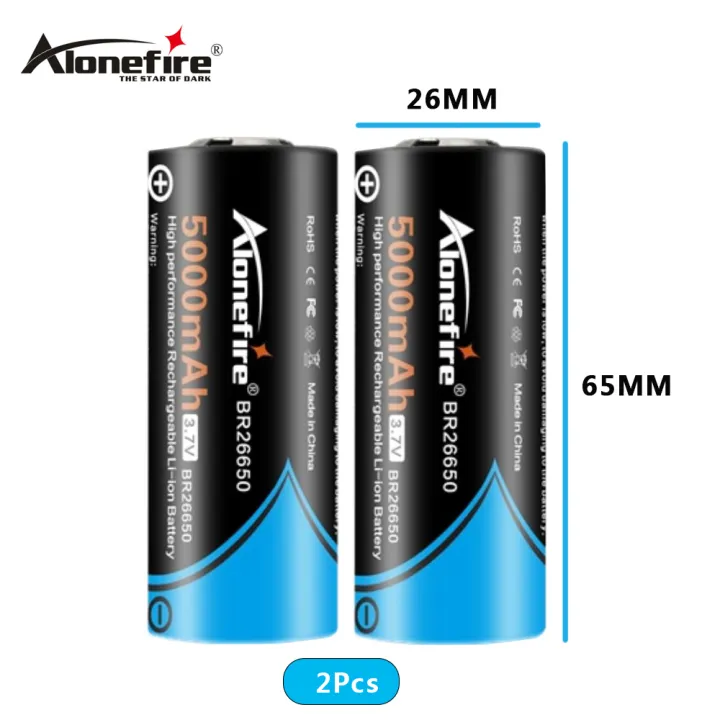 Alonefire 26650 5000MAH 60A 3.7V flashlight charger | Daraz.com.bd