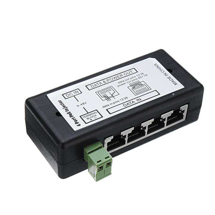 4Ports POE Best Injector POE Splitter Tools DIY for CCTV Network POE ...