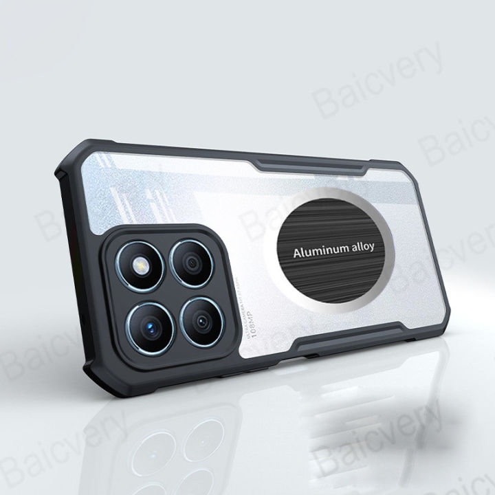 lthmy for Honor X6B Case with Magnetic Self Adhesive Sticker Clear ...