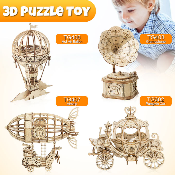 3D Puzzle Toy Model Game Teens Wooden Decorative Mechanical ...