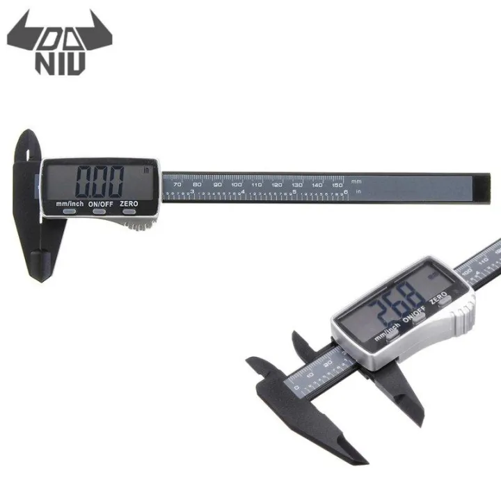 ET02 0-150mm New Measuring Tool Electronic Plastic LCD Digital Caliper ...