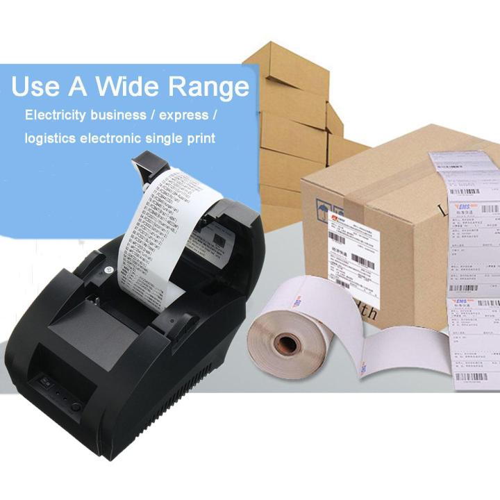 Black 58mm HOT SELL New Thermal Bill Printer Label Receipt Roll Paper ...
