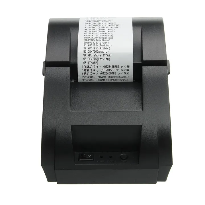 Black 58mm Thermal Bill Printer Label Receipt Roll Paper For POS ...