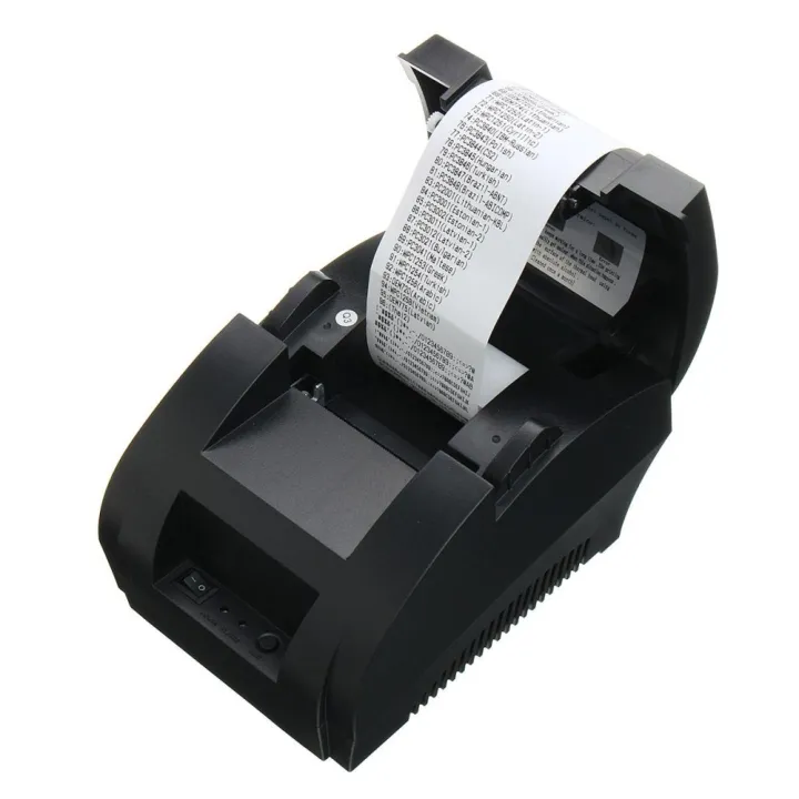 Black 58mm Thermal Bill Printer Label Receipt Roll Paper For POS ...
