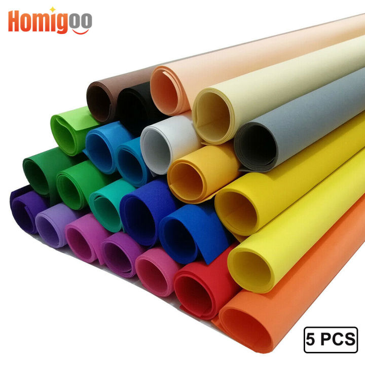 Homigoo 5 Sheets 50*50CM EVA Foam Paper Handmade Foam Sheets Sponge ...