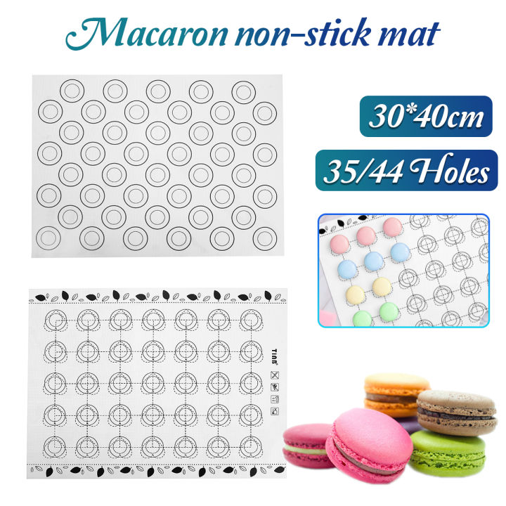 Baking Silicone Macaron Sheet Mat Mould Non Tray Stick Cavities ...