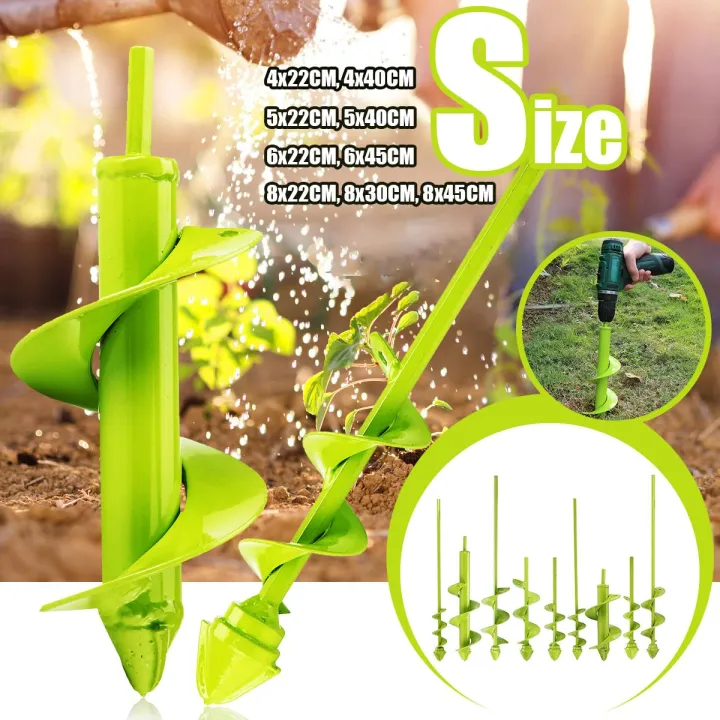 Electric Garden Best Auger Tools DIY Spiral High-strength Alloy Drill ...