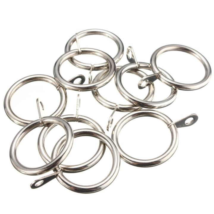 10Pcs Stainless HOT SELL New steel Silver Window Shower Curtain Rod ...