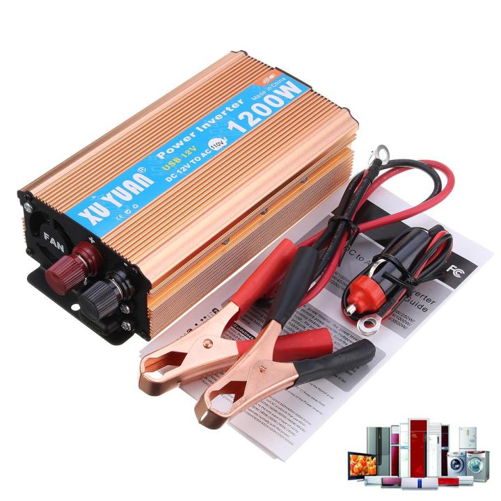 1200W Car New Power Inverter 12V to AC 110V accommodator Charger ...