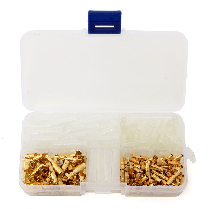 120pcs/box Brass 3.5mm Connector Terminal Male & Female with Cover ELK ...