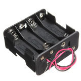 12V Battery Highquality Clip Slot Holder Box Case 8 AA Batteries Stack ...