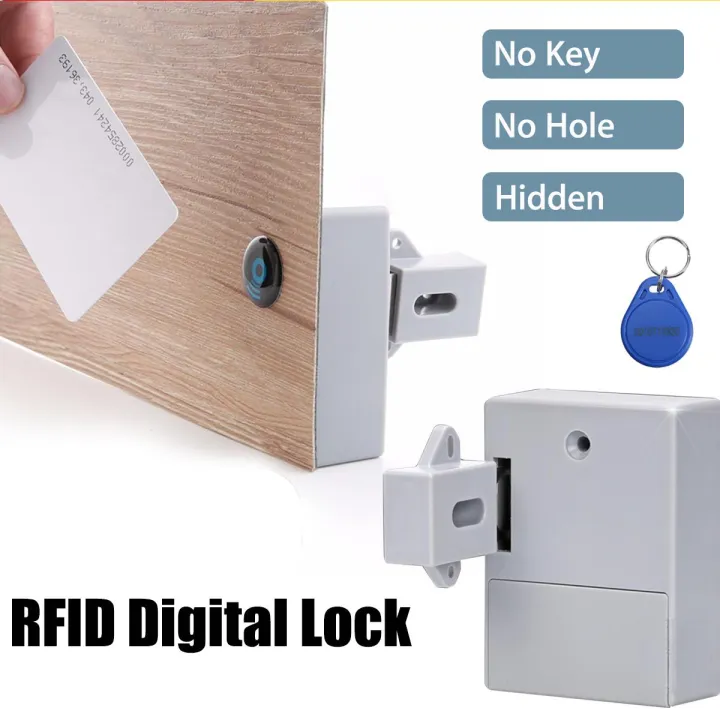 2 x Battery Tools DIY RFID Cabinet Drawer Hidden Digital Lock DIY ...