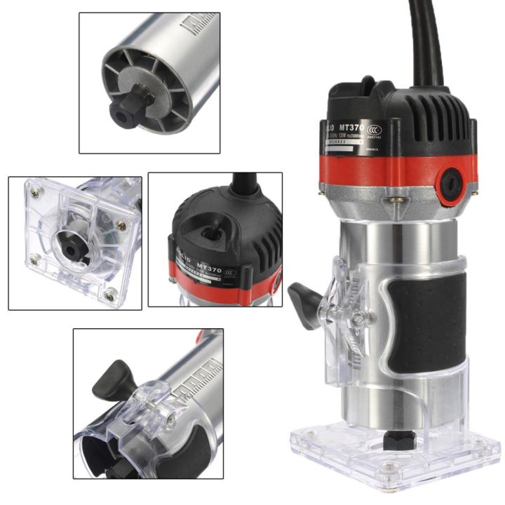 220V 530W New 35000RPM 1/4'' Electric Hand Trimmer Wood Laminator Tool ...