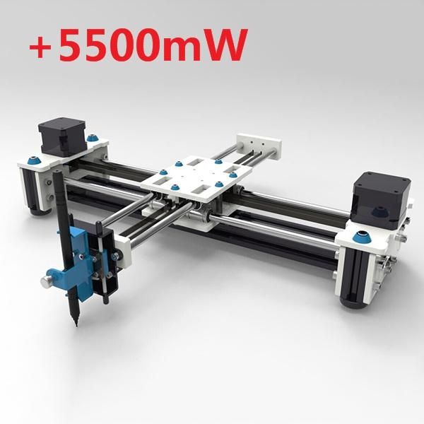 28x20cm 5500mW EleksMaker Mini Laser Engraving Drawing Machine CNC ...
