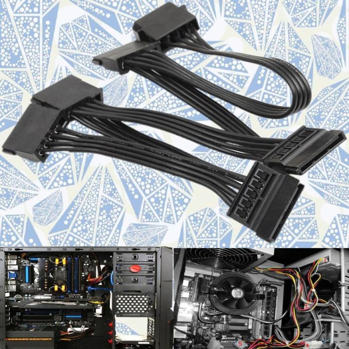 4 Pin Best IDE Tools DIY Molex to 5 Serial SATA Hard Drive Power ...