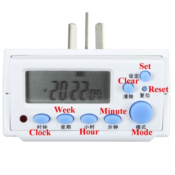 7 Day New Digital Electric Programmable Timer Outlet Switch Wall ...