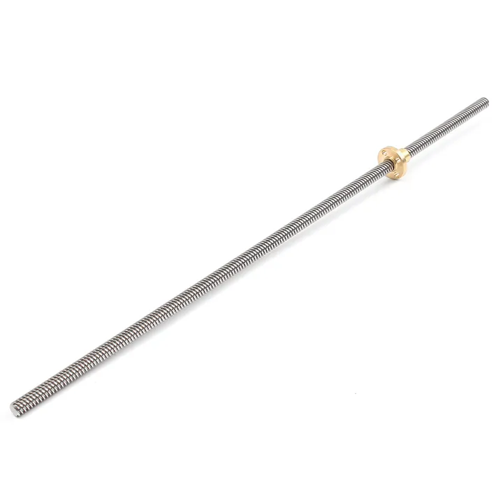 8mm T8x2 Lead Screw Threaded Rod Trapezoidal Stepper 400mm - 400mm ...