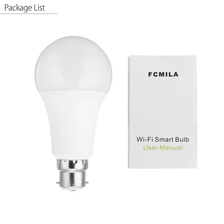 9W B22 HOT SELL New RC Smart Bulb Lamp Light RGB+CW For Echo Alexa ...