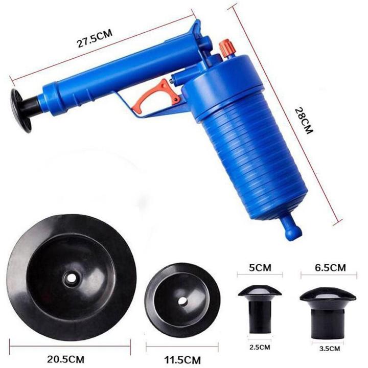 Air Drain Blaster Pressure Pump Cleaner Toilet Sink Plunger Pipe ...