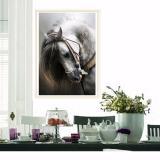 Diamond Counted SUPERIOR Cross Stitch Kit Painting Horse Pattern Resin ...