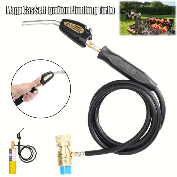 Mapp Gas New Self Ignition Plumbing Turbo Torch With Hose Solder ...