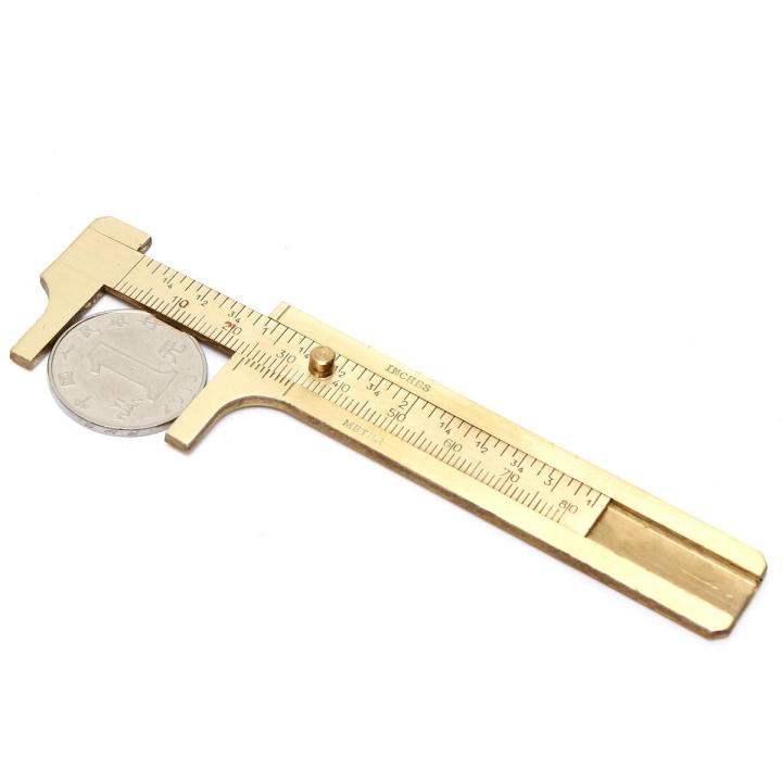 Mini Brass Durable Sliding Computers Gauge Vernier Caliper Measure ...