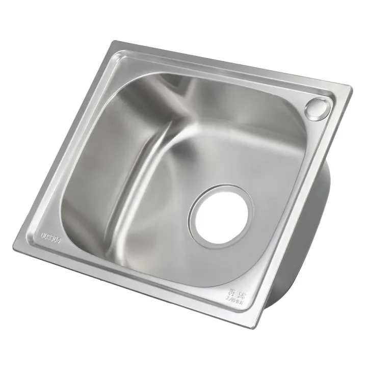 Single Bowl Stainless Steel Kitchen Sink Laundry Washing Sink Under ...